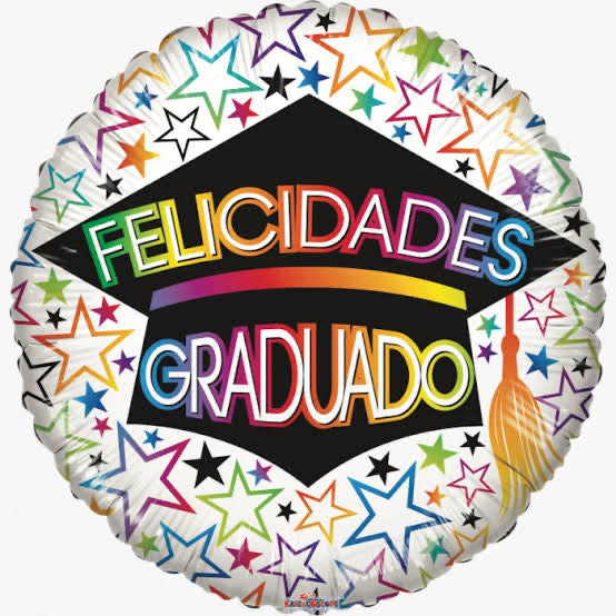 GLOBO METÁLICO 18” GRADUACIÓN FELICIDADES GRADUADO – senorglobo.mx