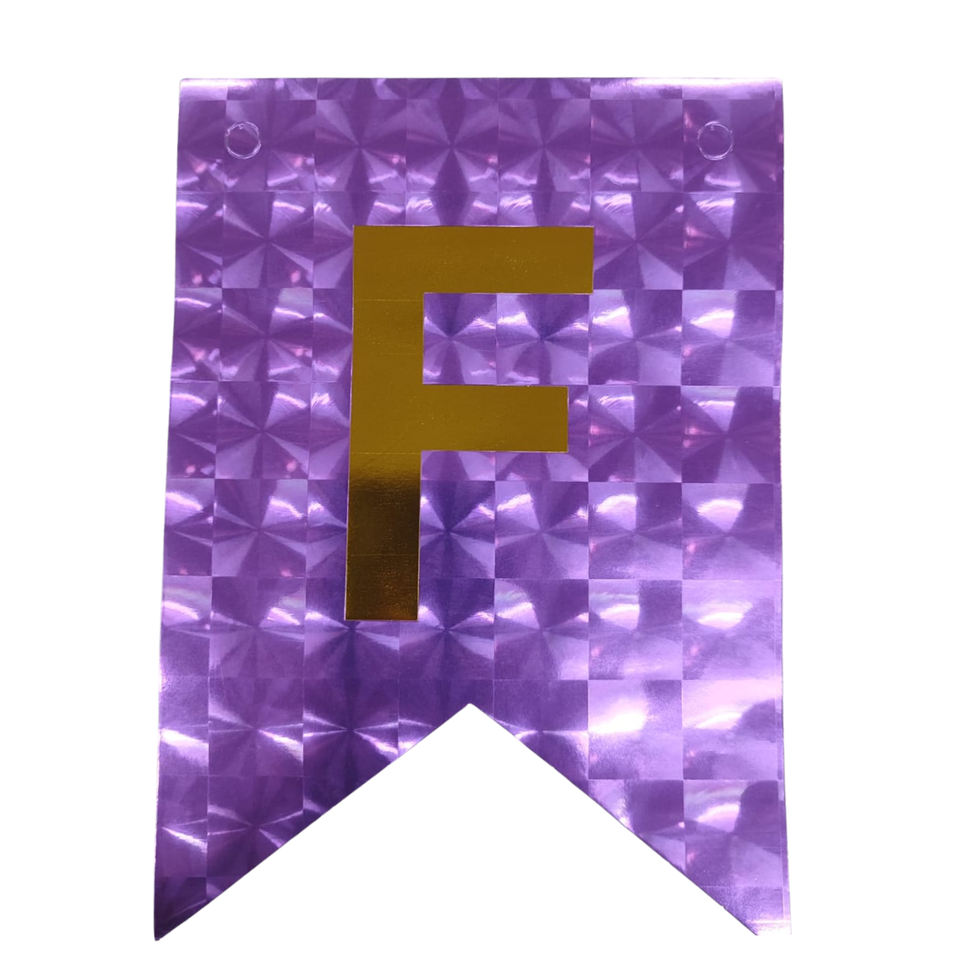 BANDERIN FELIZ CUMPLEAÑOS MORADO CLARO HOLOGRÁFICO – senorglobo.mx