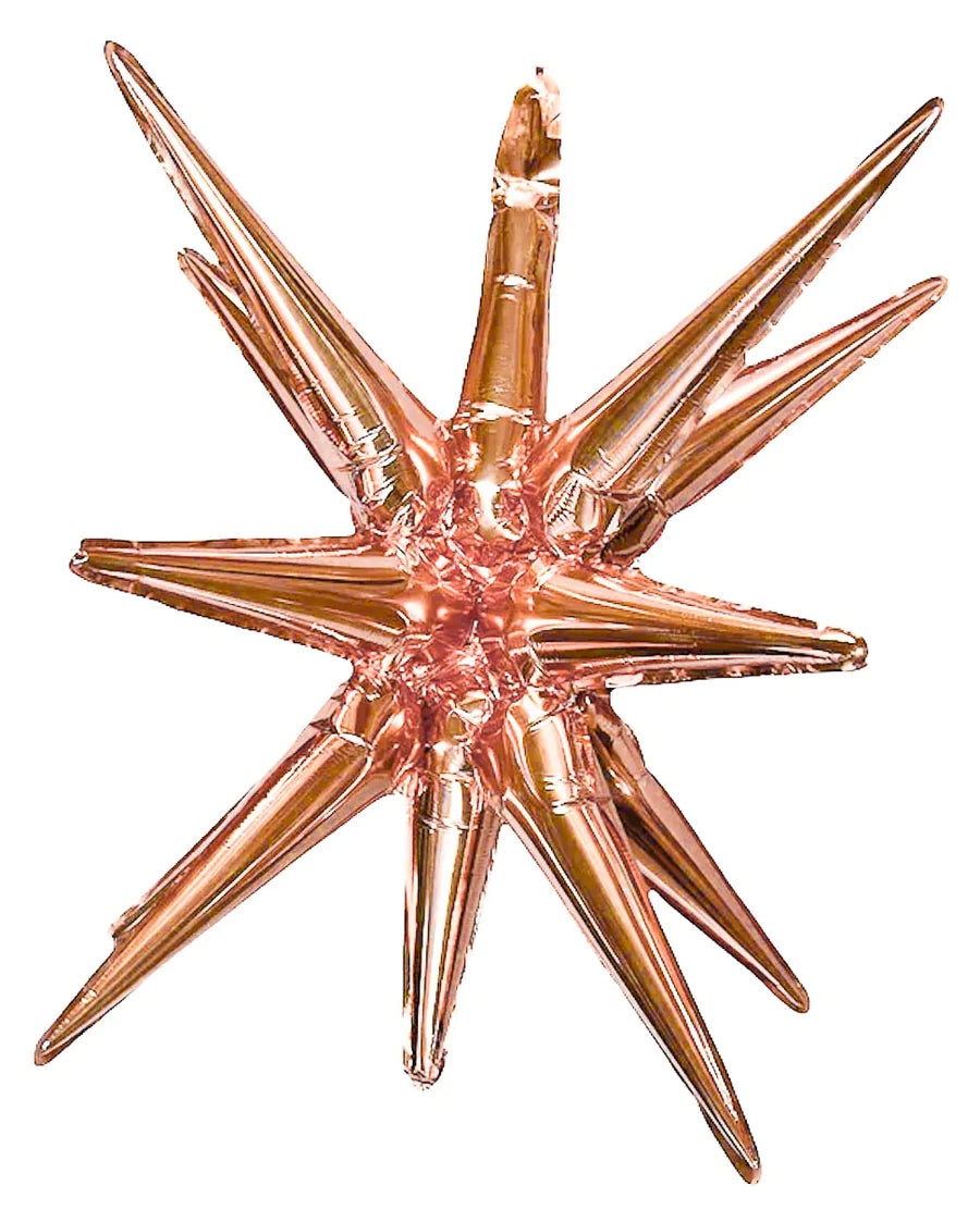 ESTRELLA EXPLOSIVA 27" ROSA GOLD STARBURST – senorglobo.mx