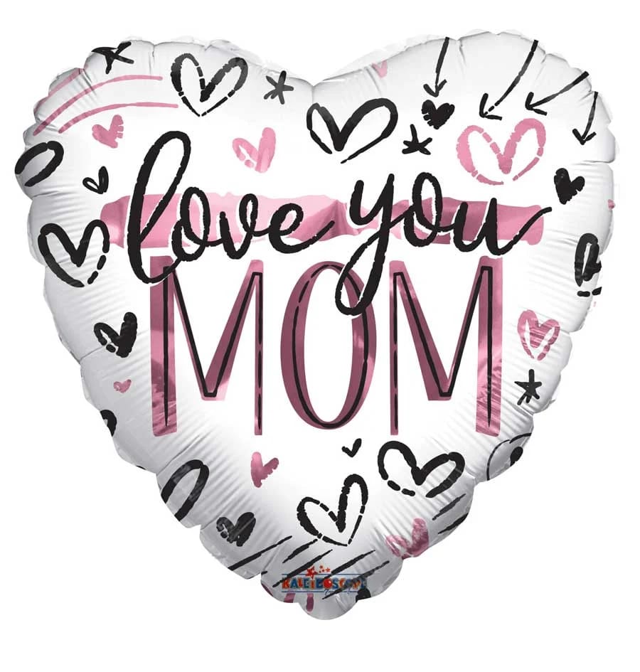 GLOBO 18" LOVE YOU MOM (CORAZON) – senorglobo.mx