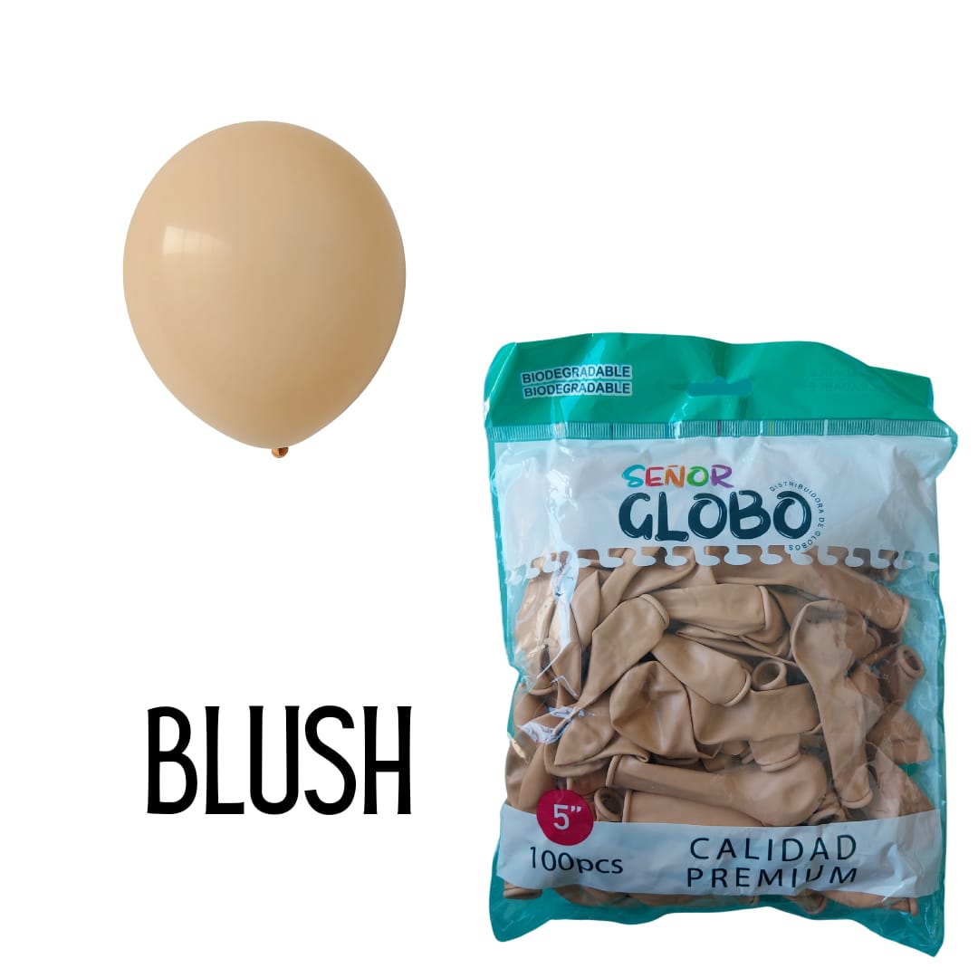 GLOBO DE LATEX 5" BLUSH / SKIN O PIEL – senorglobo.mx