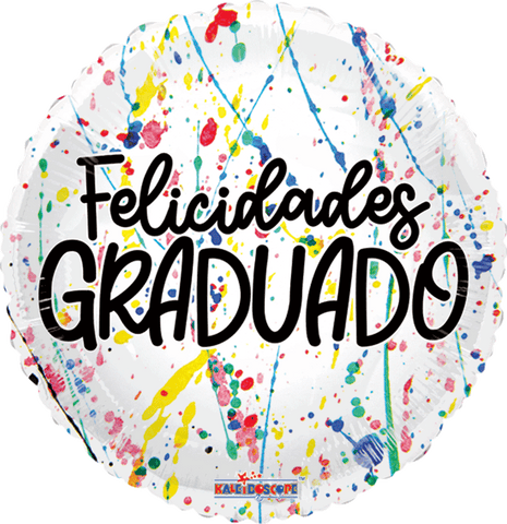 GLOBO METÁLICO 18" GRADUACIÓN FELICIDADES GRADUADO – senorglobo.mx